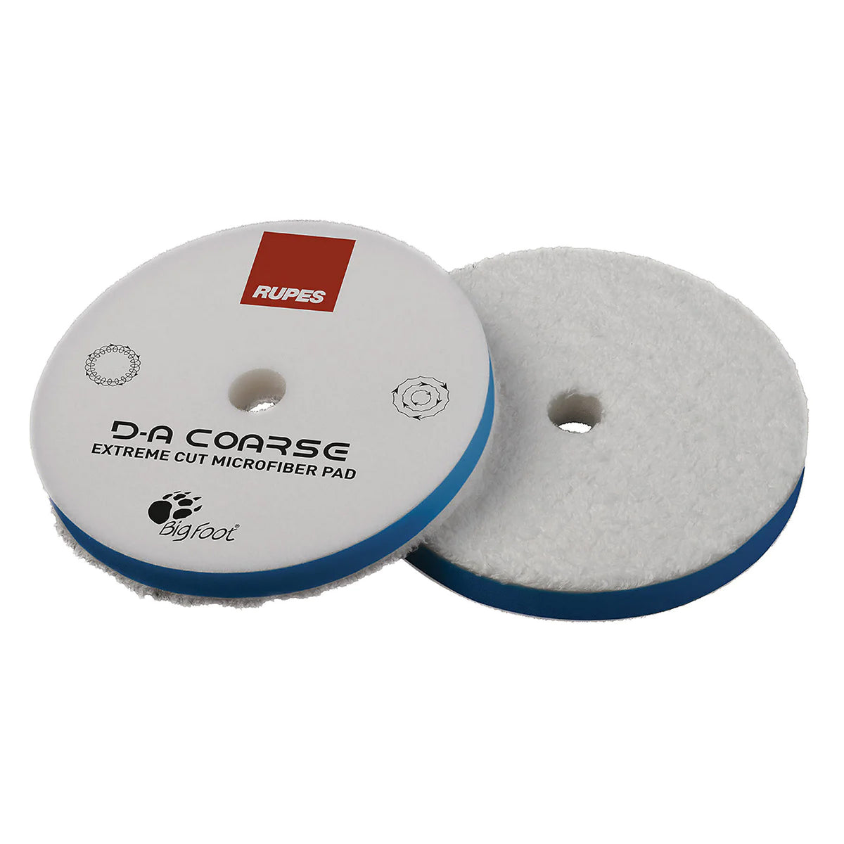 Rupes DA Coarse Cutting Microfiber Pads Blue - 3inch/5inch/6inch ...